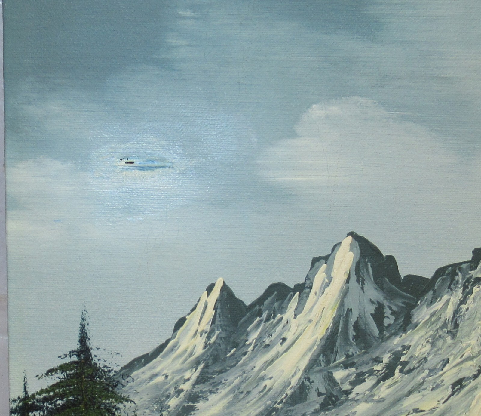 ROZARIO SNOW MOUNTAIN RIVER LANDSCAPE OIL ON CANVAS PAINTING | eBay