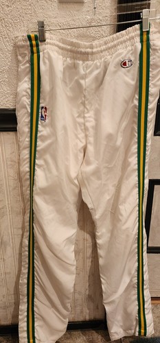VTG 80s 90s NBA Champion Boston Celtics Warmup Tear Away Pants Men L ...