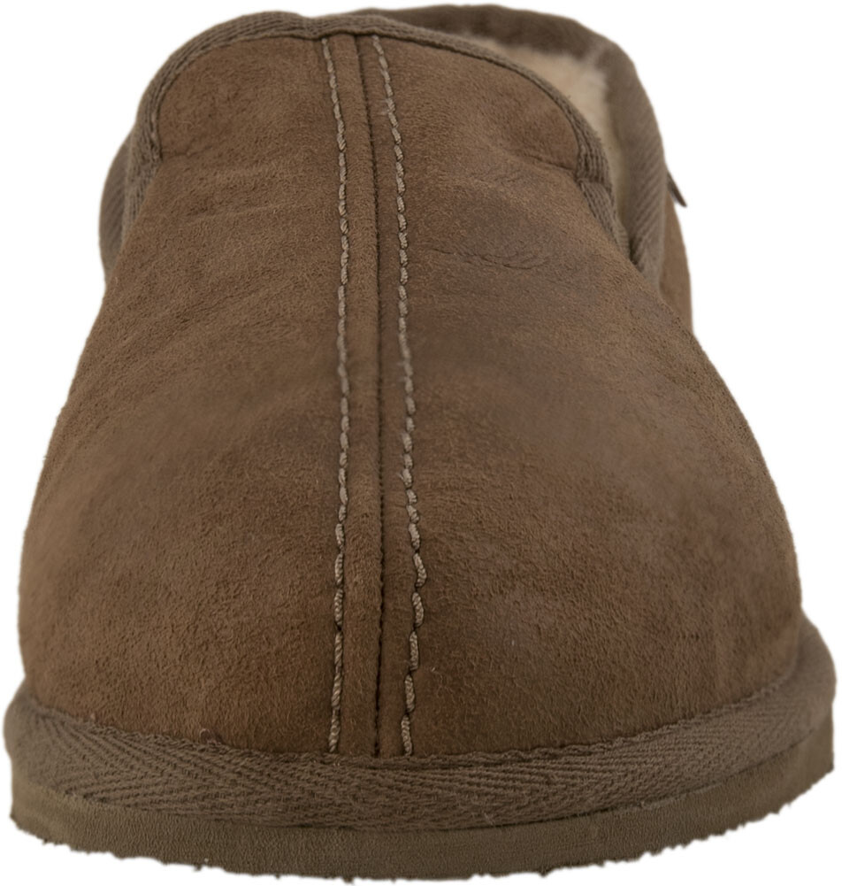 Men's Sheepskin Slippers Elasticated Double Gusset EVA Sole Shepherd of ...
