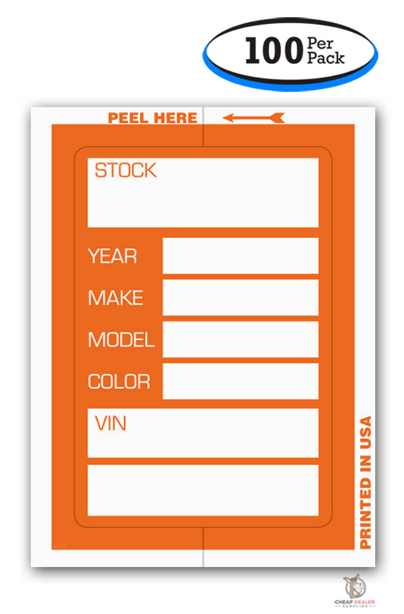 Versa-Tags Stock Stickers - Kleer Bak Stock Stickers (100 Per Pack) | eBay
