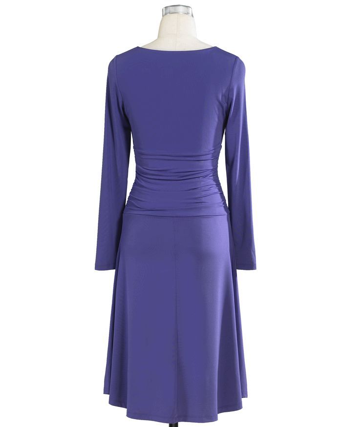 Shape FX Long Sleeved Swing Dress Built In Power Mesh Control Body Suit ...