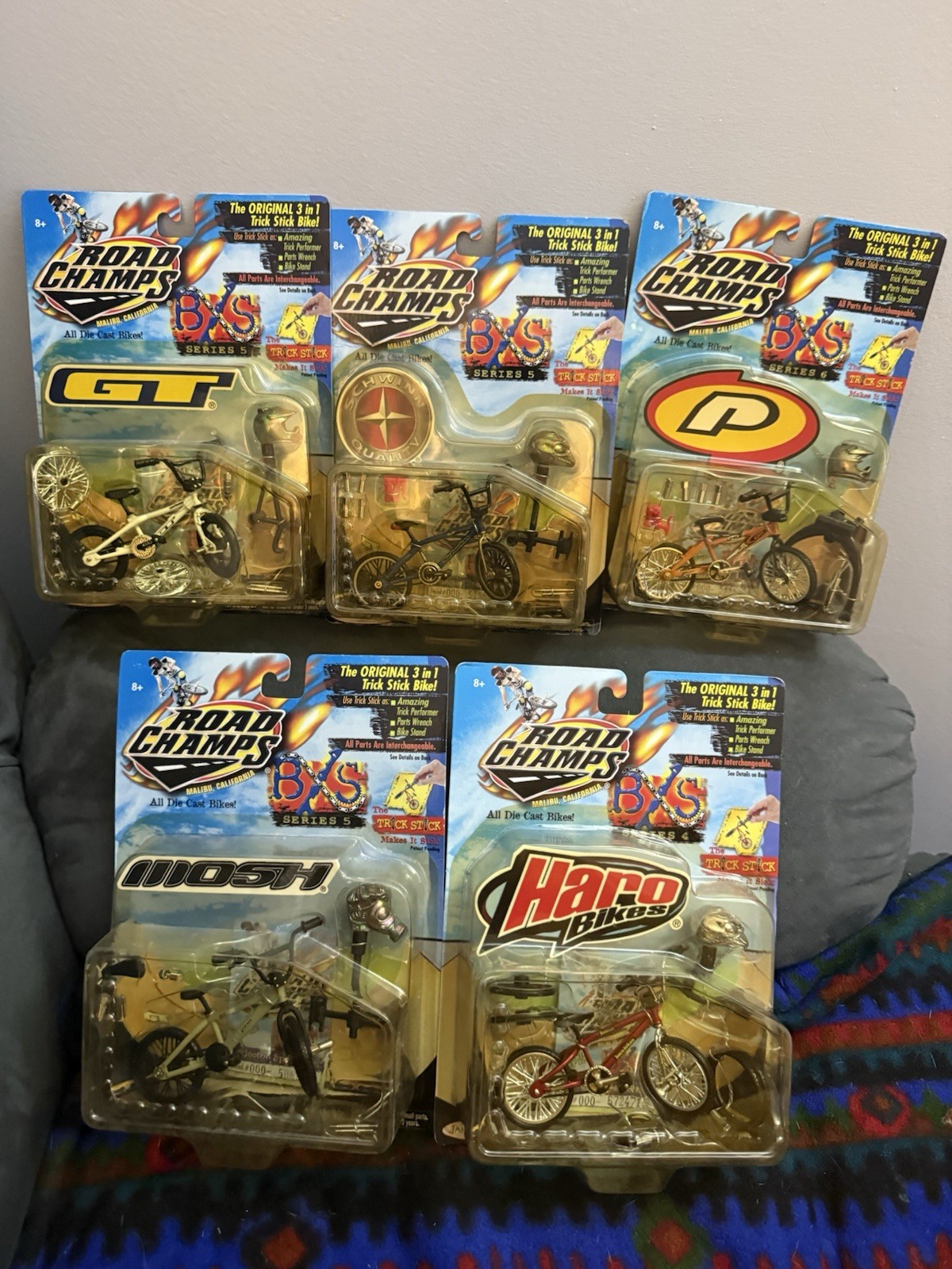 Road Champs Tech Deck Mountain BMX Finger Trick Bikes Brand New Lot Of ...