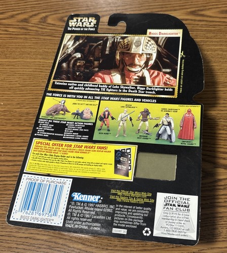 Kenner Star Wars Power of the Force Freeze Frame Biggs Darklighter with ...
