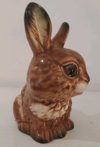 Vintage Goebel Brown Bunny Rabbit Figurine Sitting Excellent Condition ...
