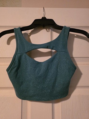 Lululemon Everlux Cut-Out Train Bra Medium Support Crunch Teal Lagoon 4 ...