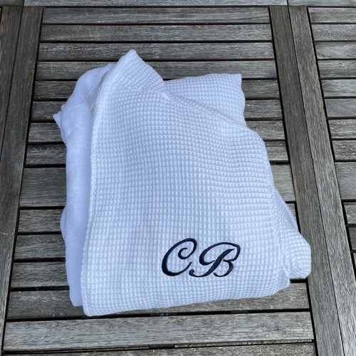 Pottery Barn Waffle Weave Luxury Resort Spa Robe Small White ...