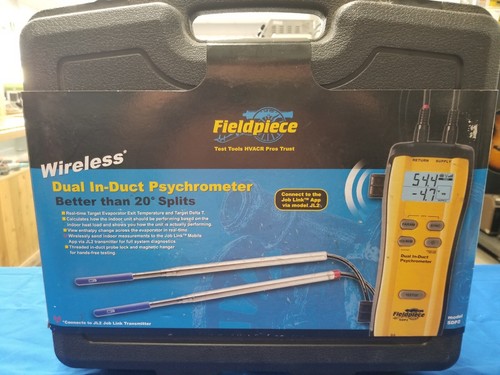 FIELDPIECE HVACR Wireless Dual In-Duct Psychrometer Model SDP2 | eBay