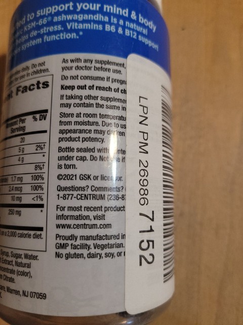 Centrum Calm & Reset 50 Gummies ( BOTTLES) EXP 12/2022 for sale online ...