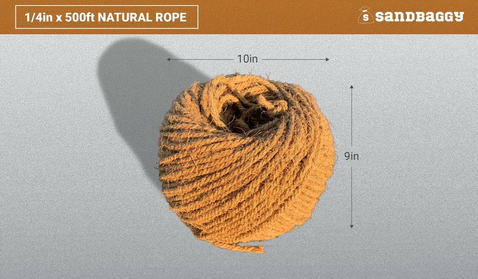 1 ROLL - Sisal Rope 1/4 In x 500 Ft- Cat Scratching Post Toys ...