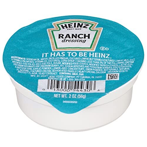 Heinz Ranch Dressing Single Serve Packet 2 oz Packets Pack of 60 | eBay