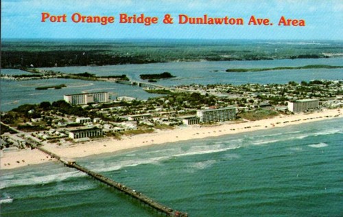 Chrome Postcard Port Orange Bridge Dunlawton Ave Daytona Beach Shores ...