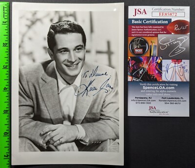 Perry Como 1953 Actor Signed Autograph Original Photo JSA Authenticated ...