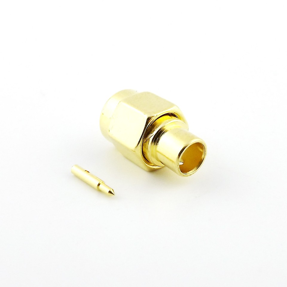 1pcs SMA Male Plug Solder For Semi-Rigid RG402 0.141" RF Cable ...