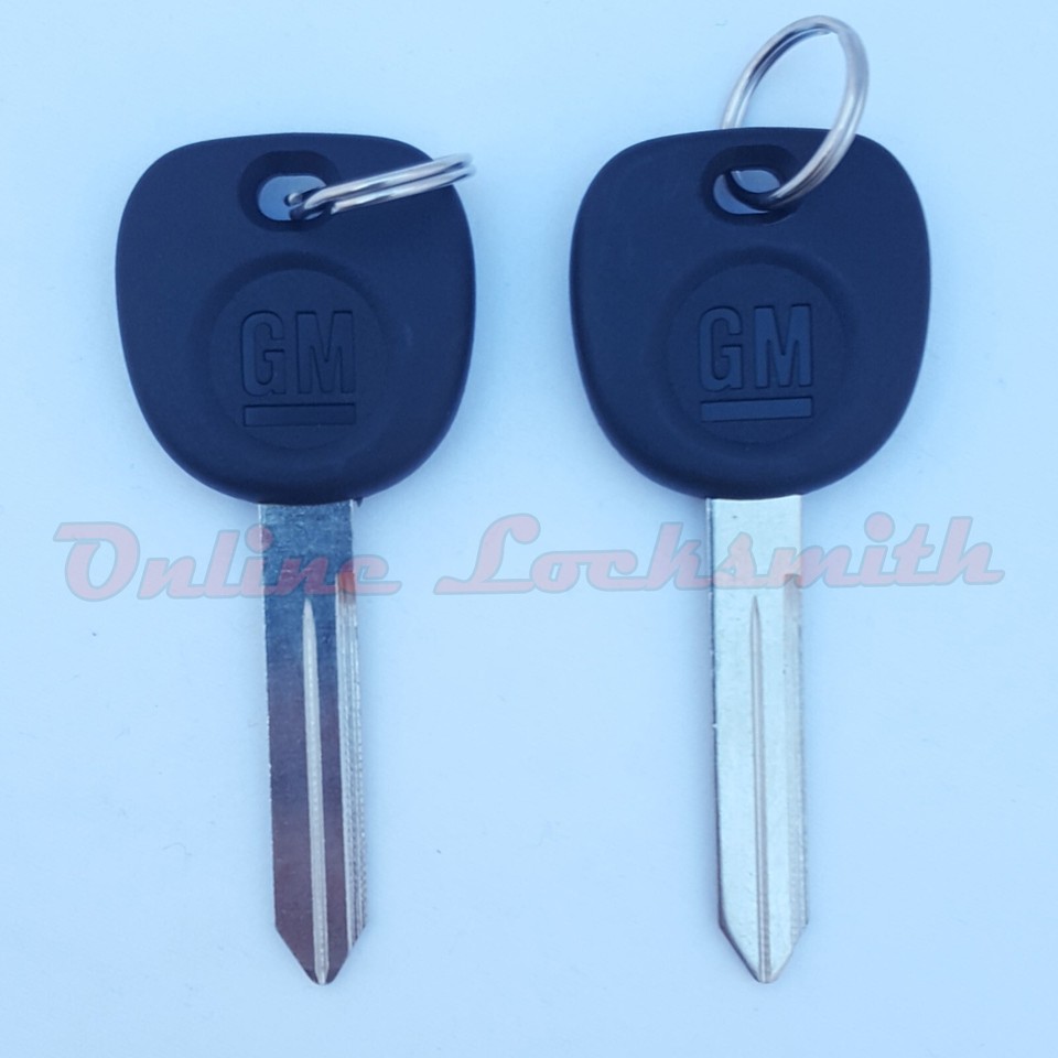 2 Genuine OEM GM Logo Non-Transponder Key Blank Strattec 15026223 GMC ...