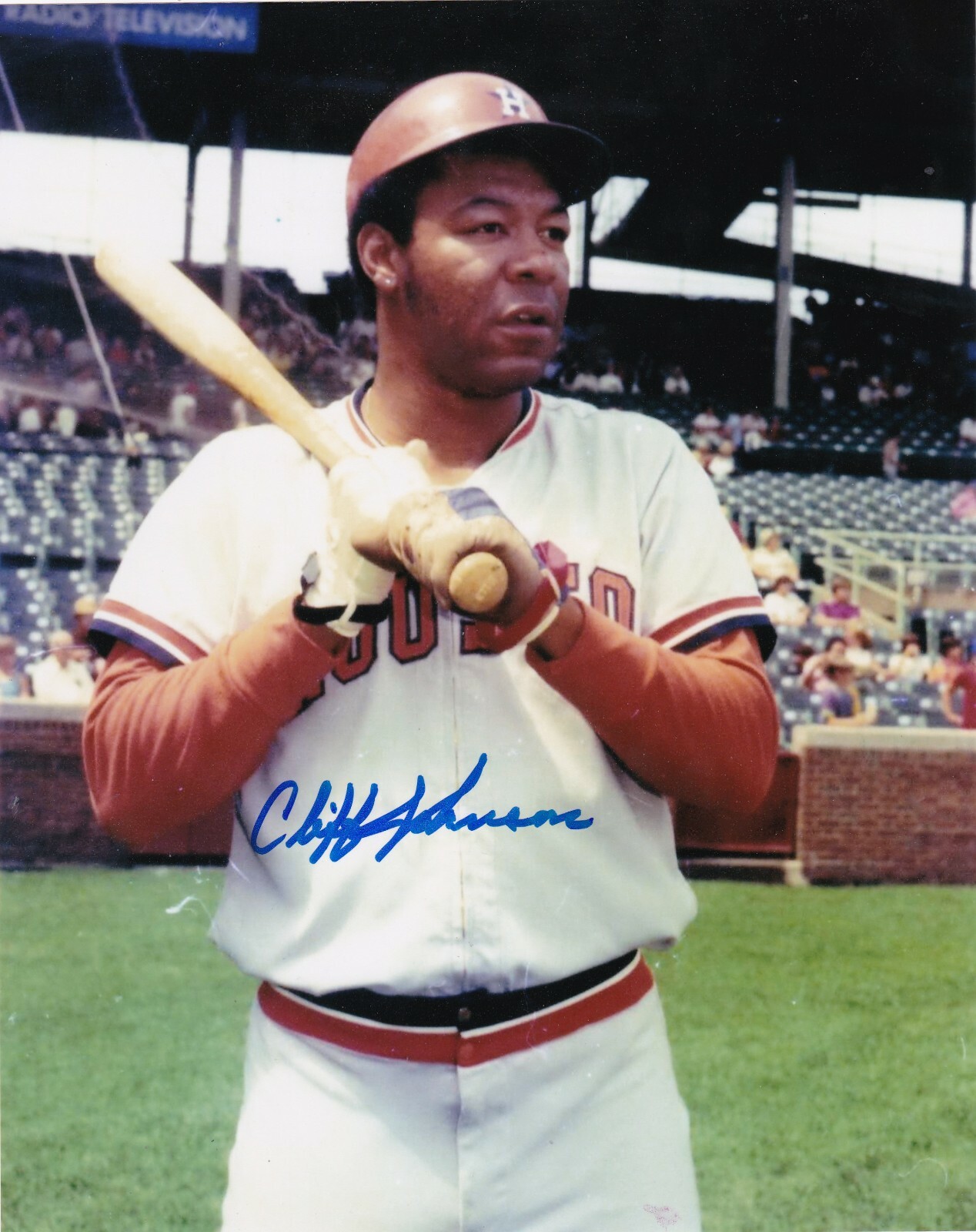 CLIFF JOHNSON HOUSTON ASTROS ACTION SIGNED 8x10 | eBay