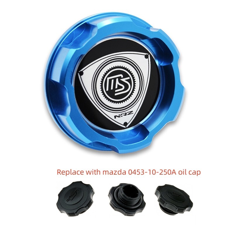 Aluminum ENGINE Oil Cap & Radiator Cover For Mazda RX8 RX7 MIATA ...