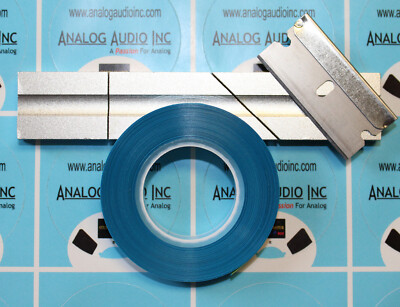 REEL TO REEL TAPE SPLICING KIT FOR 1/4" AUDIO TAPE Maxell, Ampex, 3M ...