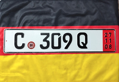 Germany German Export License Plate - Chemnitz, Stadt | eBay