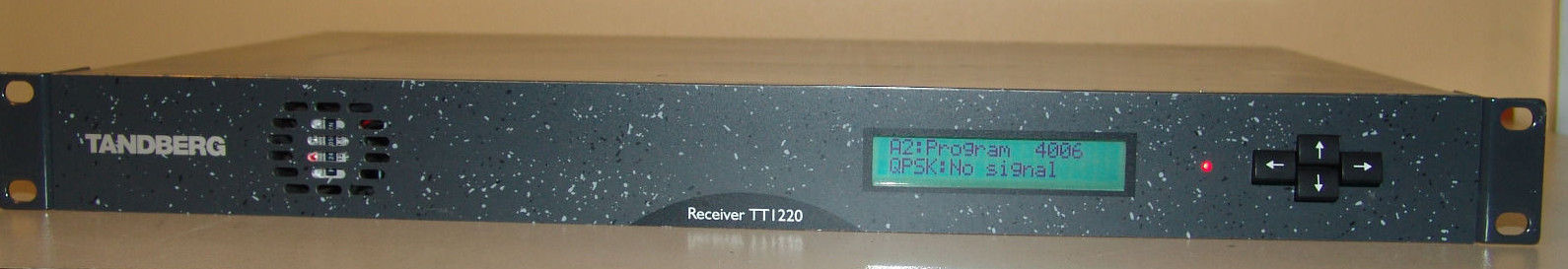 Tandberg TT1220 MPEG-2 DVB IRD Satellite Professional Receiver Decoder ...