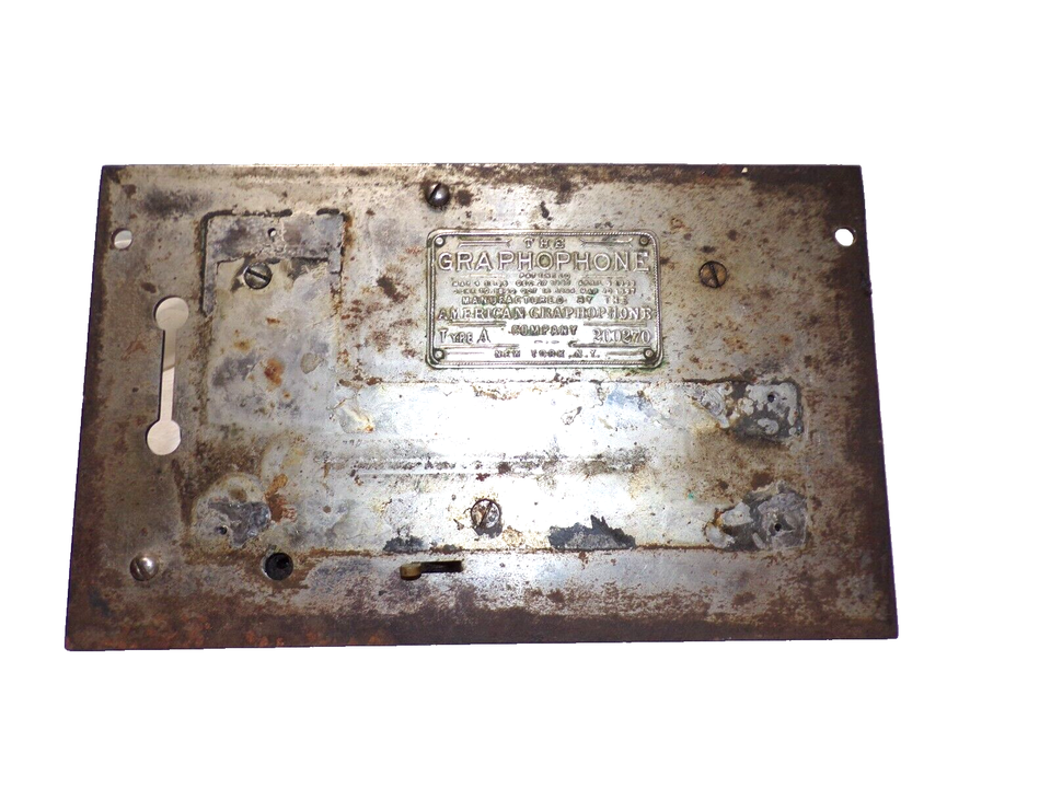 COLUMBIA MODEL A PHONOGRAPH MOTOR AND ID PLATE | eBay