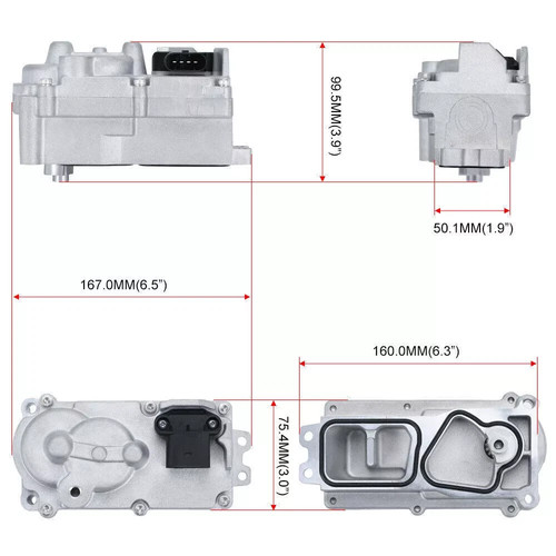 For 2013-2018 Ram 6.7L HE300VG Turbo R8481772AA Cummins Holset Actuator ...