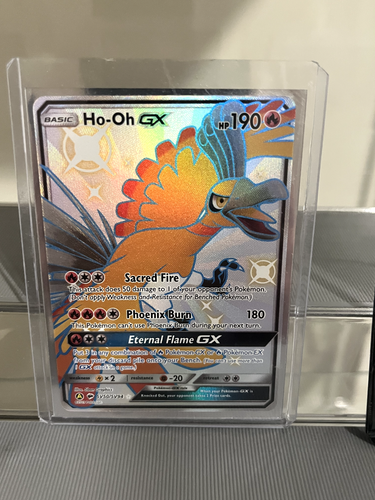 Pokemon Ho-Oh GX Hidden Fates Shiny Vault SV50/SV94 SM Shiny Holo Rare ...
