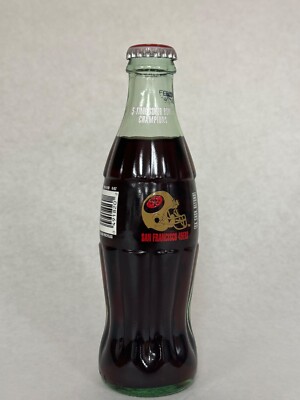 San Francisco 49ers 5 Time Super Bowl Champ Commemorative Coke Cola ...