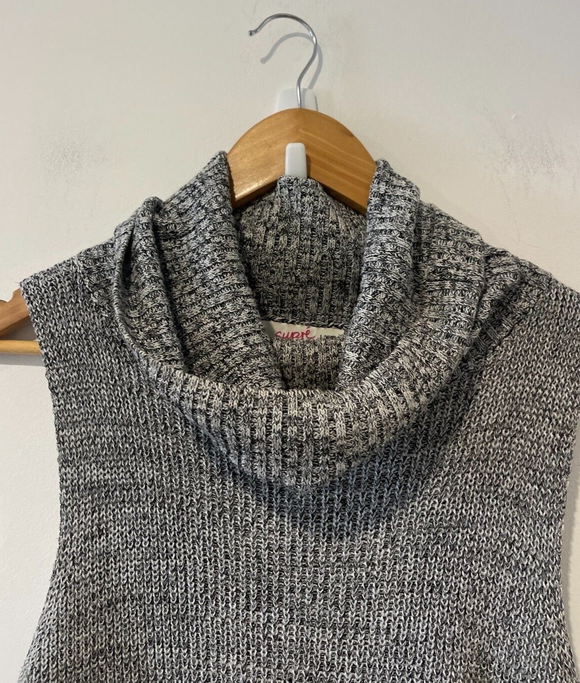 Supre Knit Jumper Womens XL Grey Sleeveless High Neck Pullover Vest ...