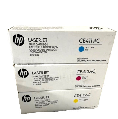 HP 305A CE411AC,CE413AC, , CE410XC, C/M/Y/K Toner LaserJet Pro 300 ...