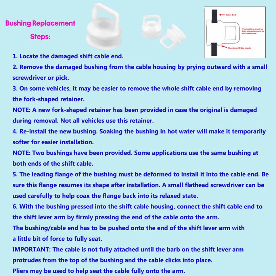 Automatic Transmission Shift Linkage Bushing Replacement for Dorman ...