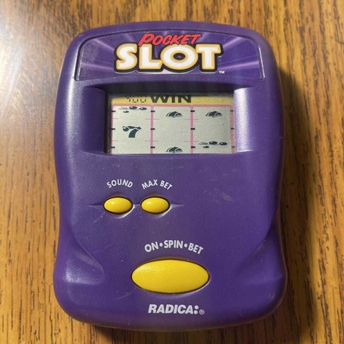 Radica 1997 Purple Pocket Slot Electronic Handheld Game Slot Machine ...