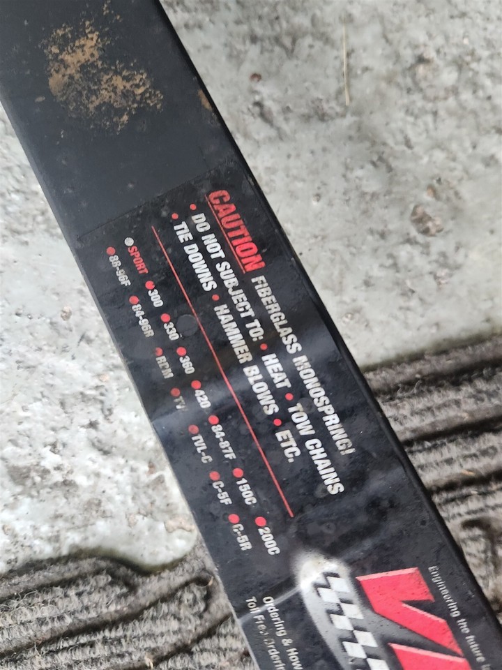 1980 Corvette C3 REAR Fiberglass Mono Leaf Spring Conversion VBP Sport ...