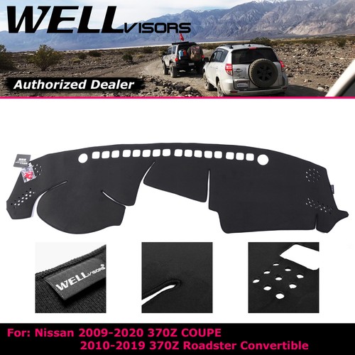 Suede Dash Mat For Nissan 09-20 370Z Coupe Roadster WELLvisors 3 ...