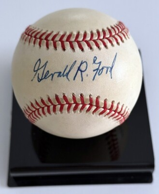 President Gerald R. Ford Signed Official American League Baseball (PSA ...