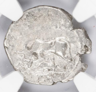 Greek, Illyria, Apollonia 100 BC Silver Drachm Coin, Cert NGC Choice XF ...