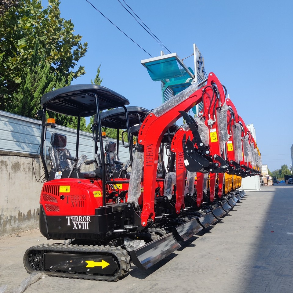 4,000 lbs Terror XVIII Mini Excavator, EPA Certified KUBOTA D902 Diesel ...