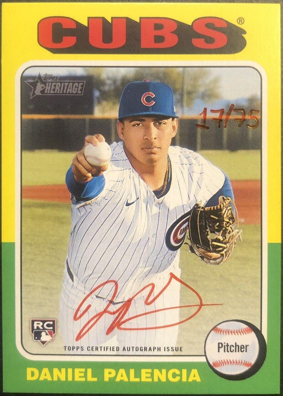 2024 Topps Heritage High Number - Real One Autographs Daniel Palencia # ...