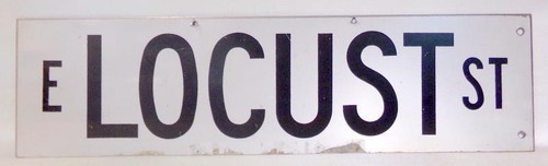 East Locust Street Road Sign on Metal Reflective Paint | eBay