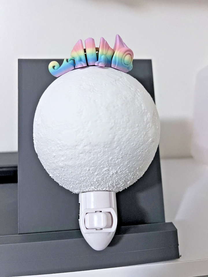 3D Printed Moon/Lunar Plug in Style Globe Lithophane Night Light | eBay