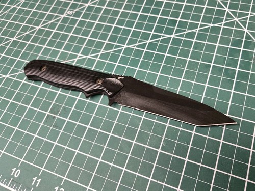 Benchmade 140BK Nimravus Fixed Blade Knife 154CM W/ Sheath, Plain Edge ...
