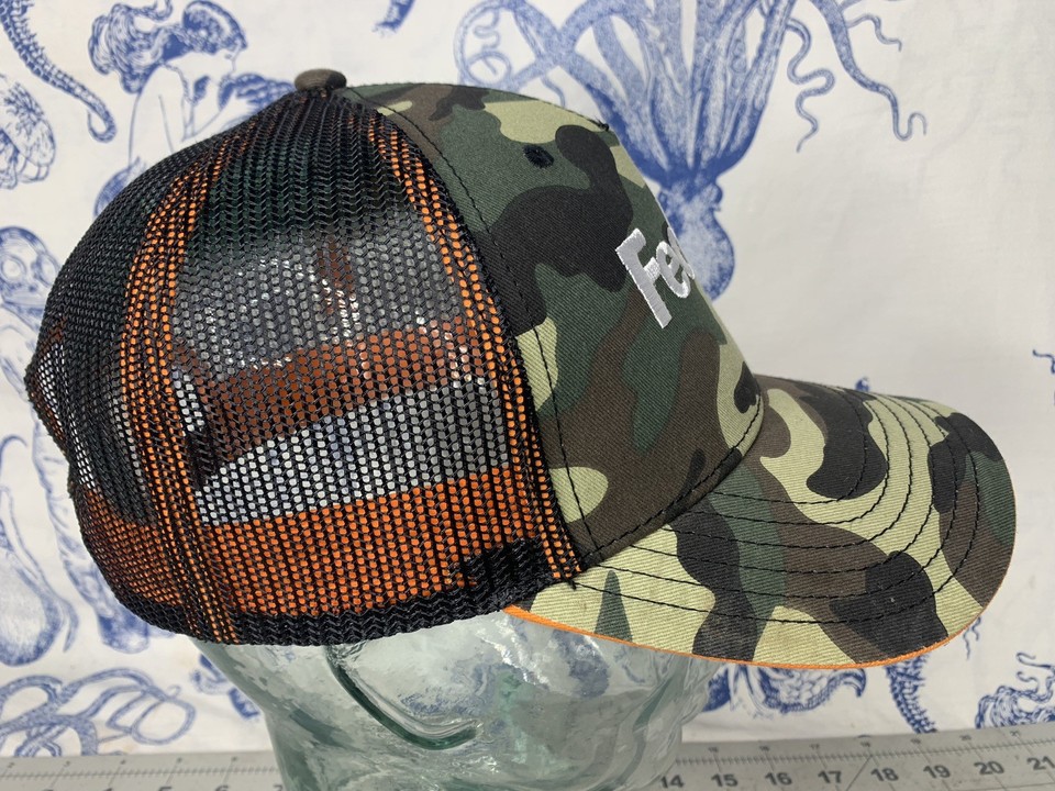 FedEx Ground Shipping Delivery Snapback Hat Camo/Orange/Black Mesh ...
