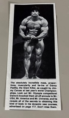 Danny Padilla Most Muscular Bodybuilding Posing Photo Clipping | eBay