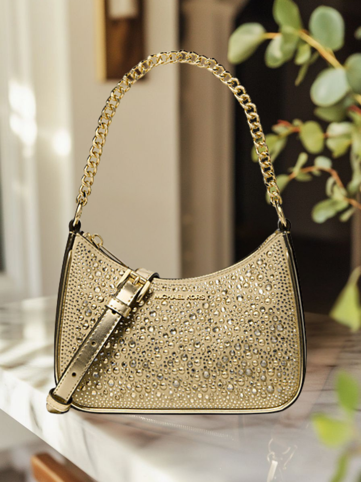 Michael Kors Jet Set Women Small Embellished Convertible Crossbody ...