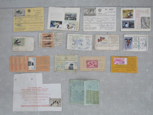 Nystamps US Revenue California Duck stamp & license collection high ...