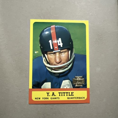 2001 Topps Archives Football Cards Reprint 1963 #49 Y.A. Tittle New ...