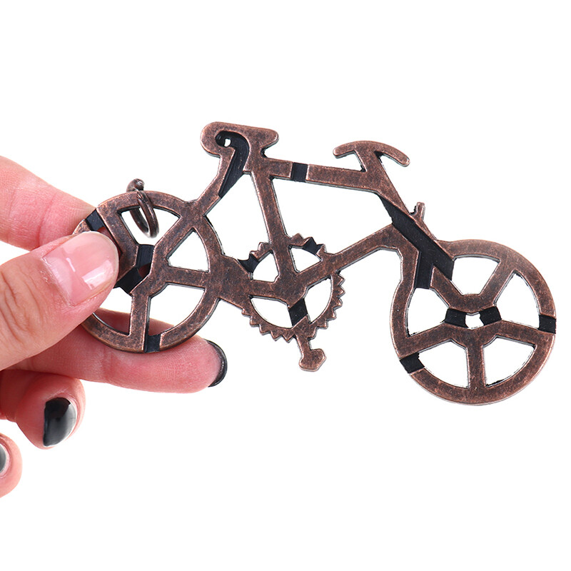 Bicycle Lock Toys Adult and Teenager Cast Metal Brain Teaser Puzzle T ...