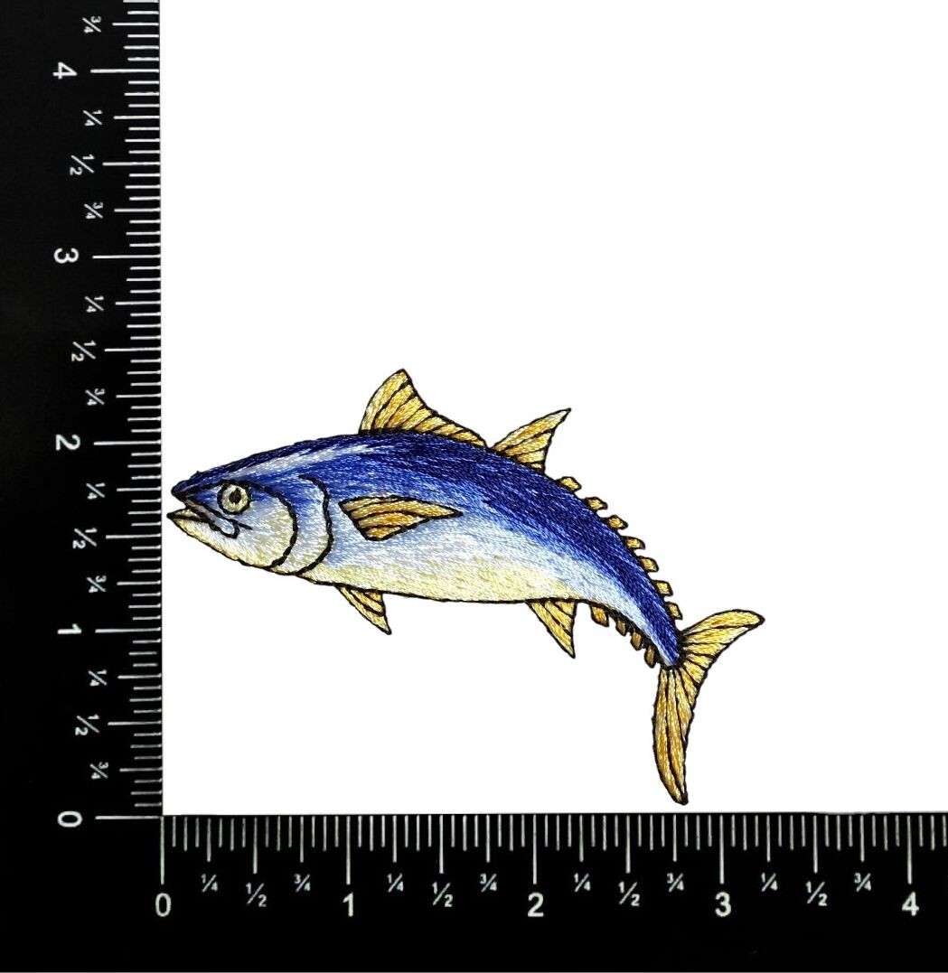 Tuna Fish - Yellowfin/Ahi - Natural/Fishing - Iron on Applique ...
