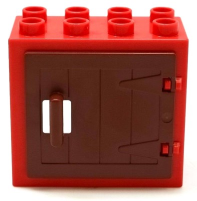 Lego Duplo Red Wooden Hinged Door 1 Piece Building Toy Farm Barn Ship ...