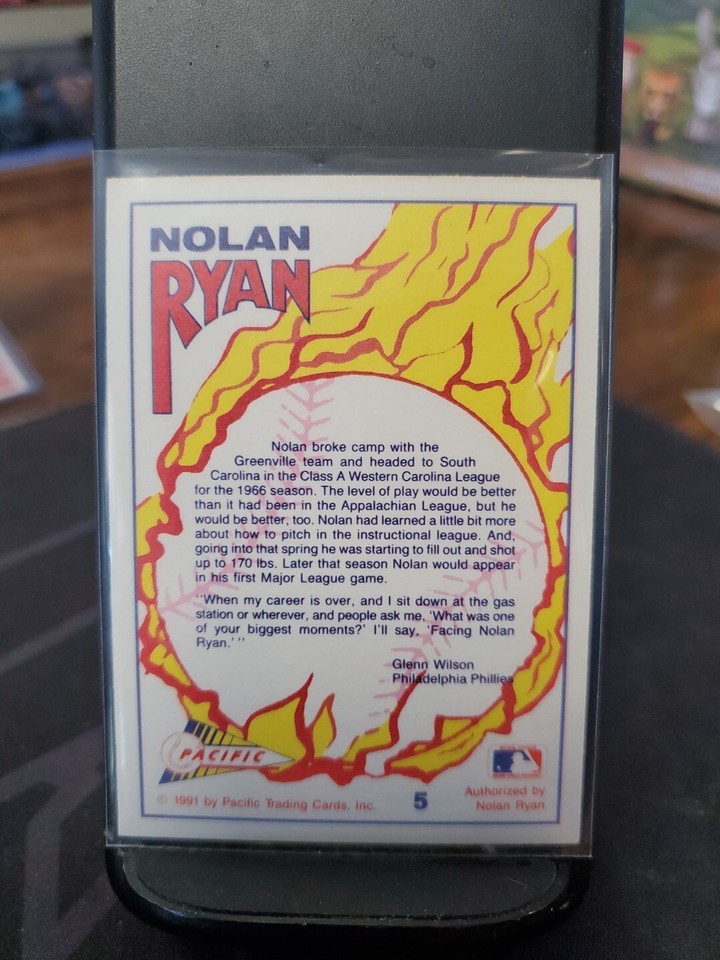 1991 Pacific Fireball Pitcher Nolan Ryan New York Mets #5 | eBay