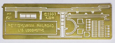 N Scale PE detail parts from GHQ Kit#55-004 for Penn RR L1S loco ONLY ...